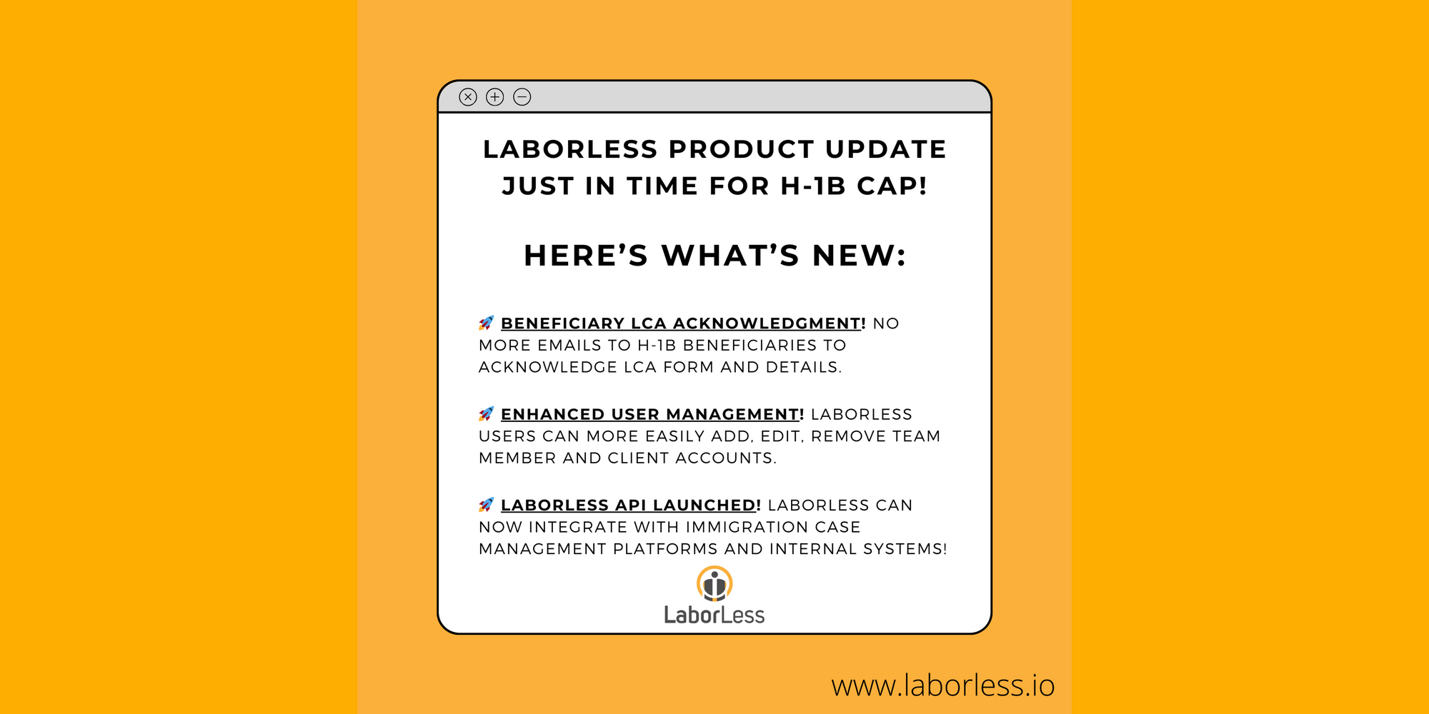 In Time for H-1B Cap Season: New Features from LaborLess to Make LCA Compliance Even Easier